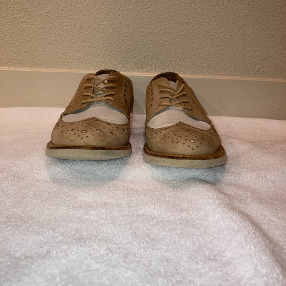 Halogen | Shoes | Halogen Lindy Suede Wingtip Oxford Saddle Shoe In Tan ...